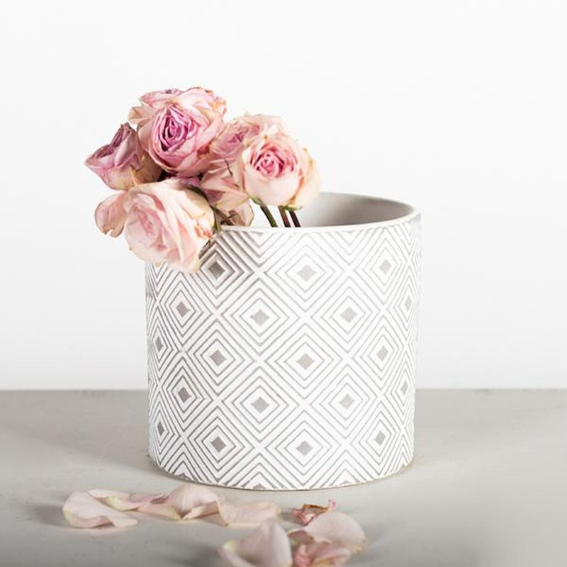 Dakota Fields Anthuan Cement Cachepot | Wayfair